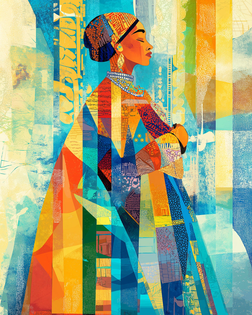 Malen nach Zahlen für Erwachsene und Kinder - Abstrakte Edeldame – Liebeart.de