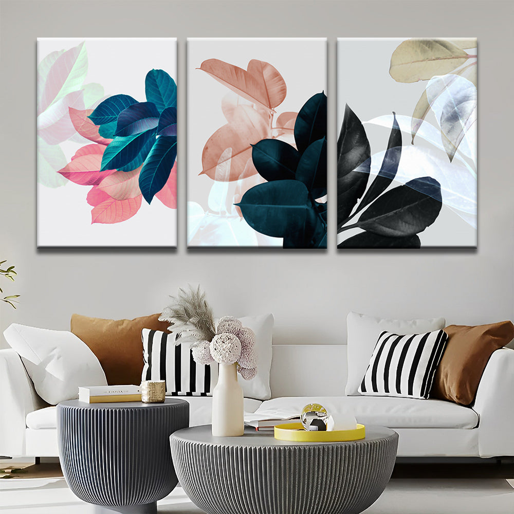 Malen nach Zahlen - Bunte Blätter 3-teilig Triptychon – Liebeart.de