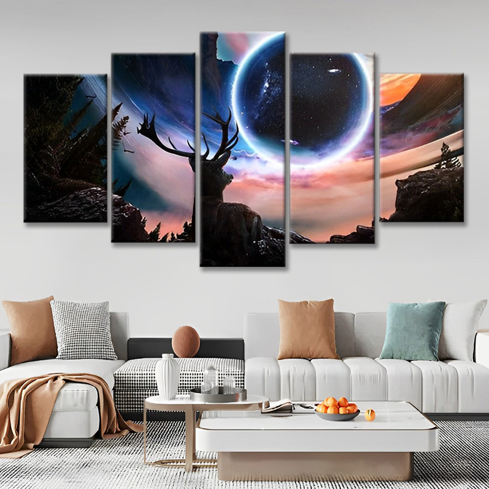 Malen nach Zahlen - Hirsch 5-teilig Sonderformat – Liebeart.de