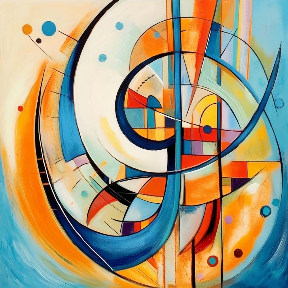 Malen nach Zahlen für Erwachsene und Kinder - Geometrische Drehung – Liebeart.de