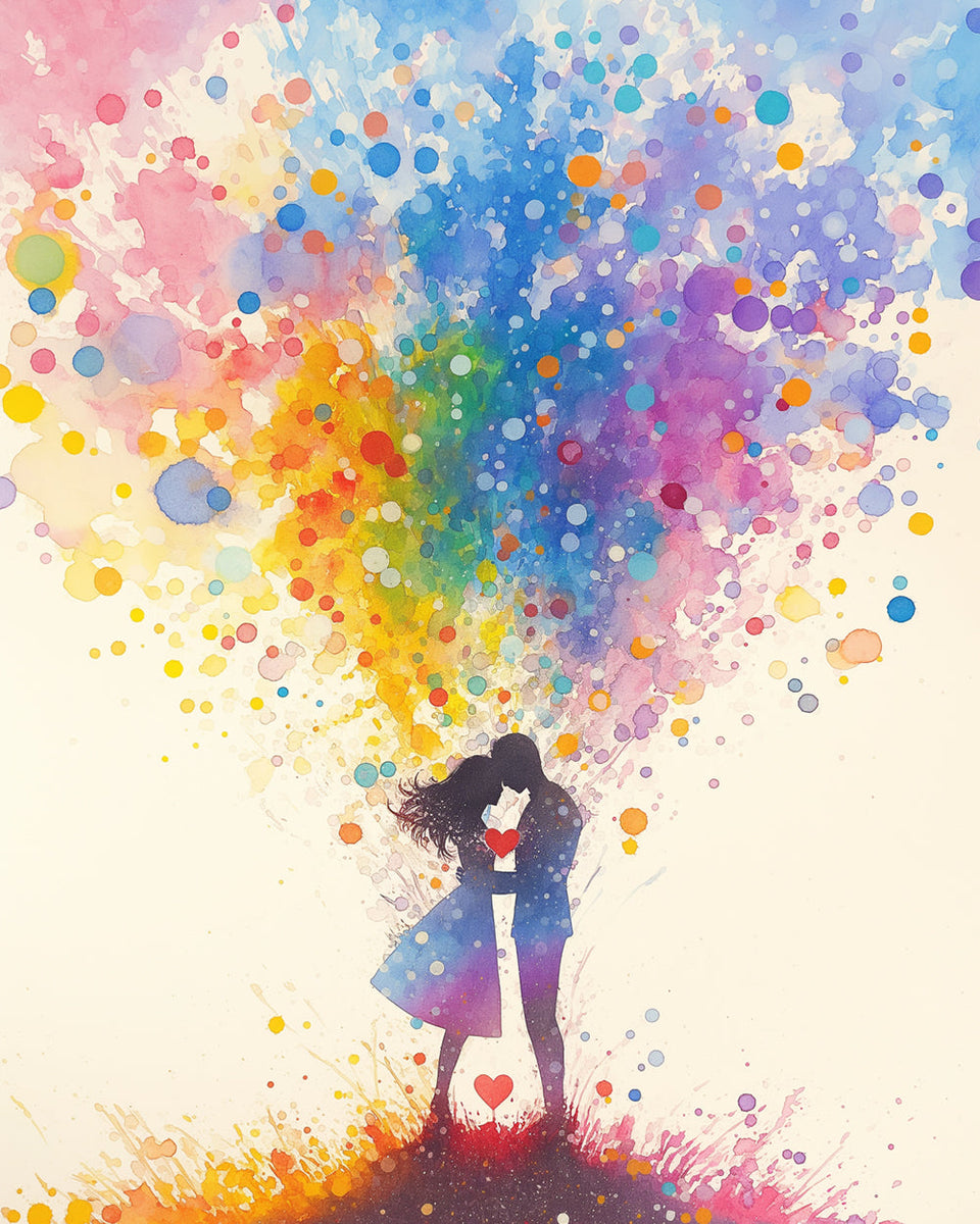 Malen nach Zahlen Erwachsene - Süße Liebe – Liebeart.de